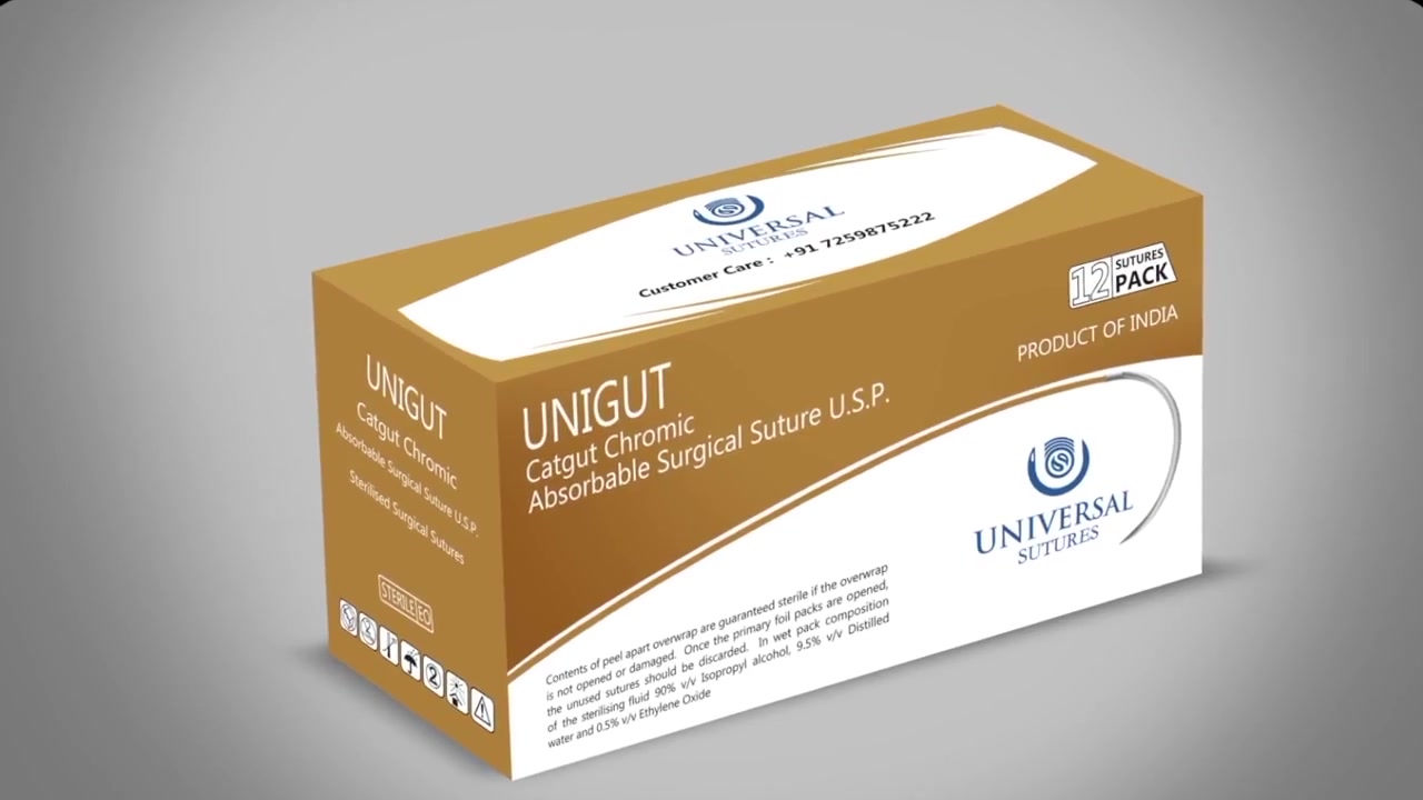 Chromic Catgut Suture Manufacturer in India- UNIGUT®