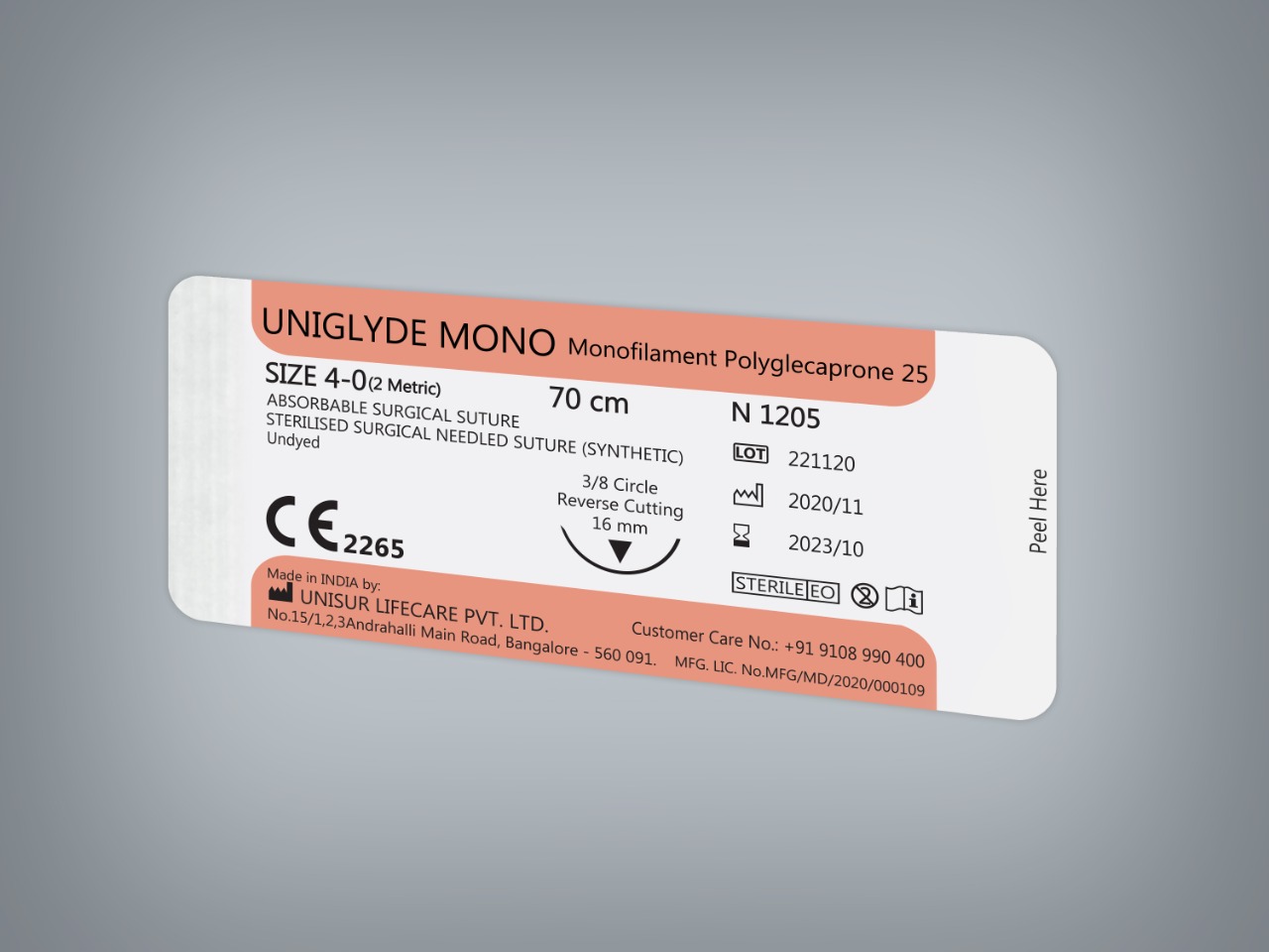 Monofilament Poliglecaprone Suture - 🥇Universal Sutures