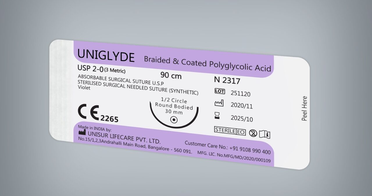 Braided and Coated Polyglycolic Acid Suture (PGA)