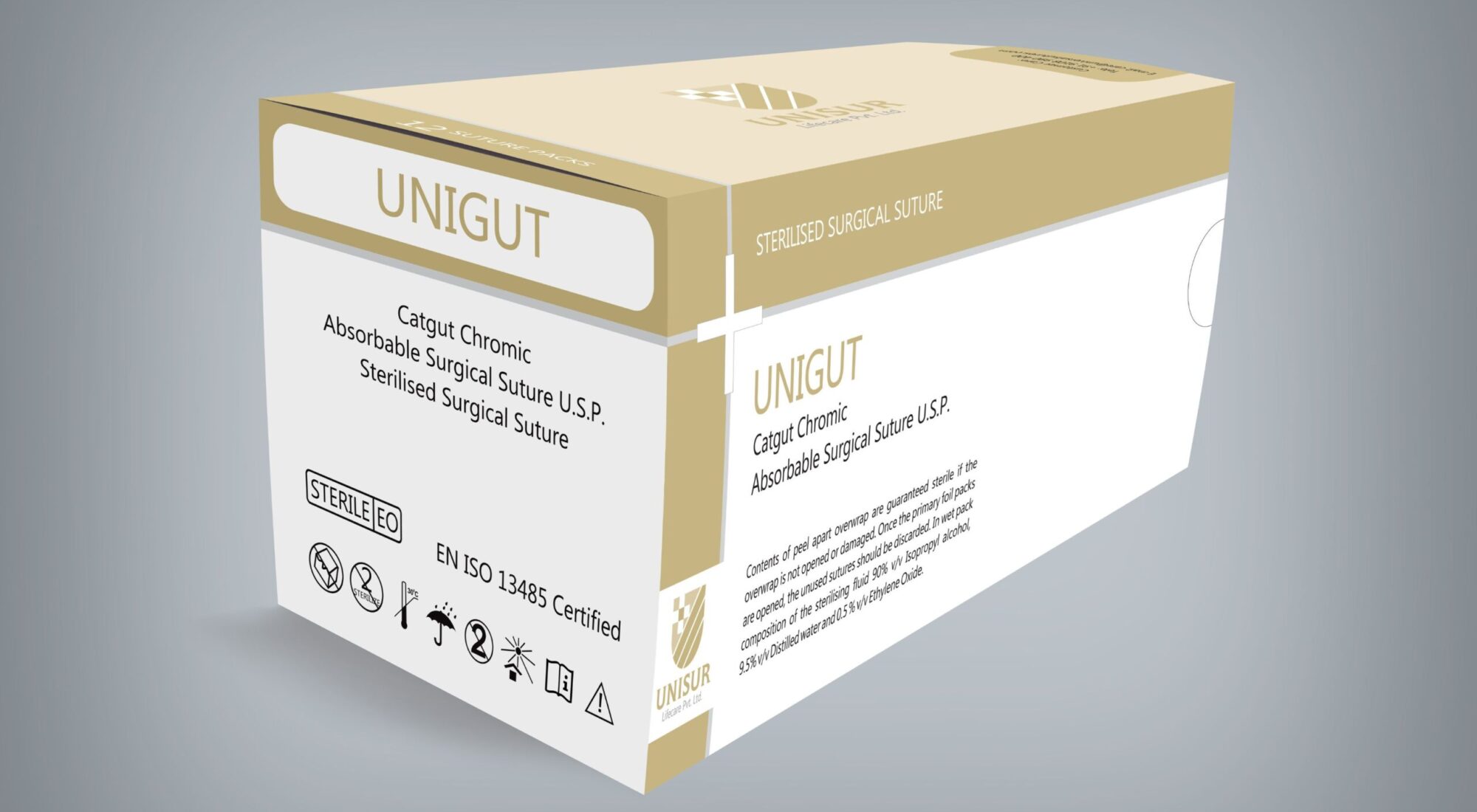 Chromic Catgut Suture (UNIGUT) - Universal Sutures