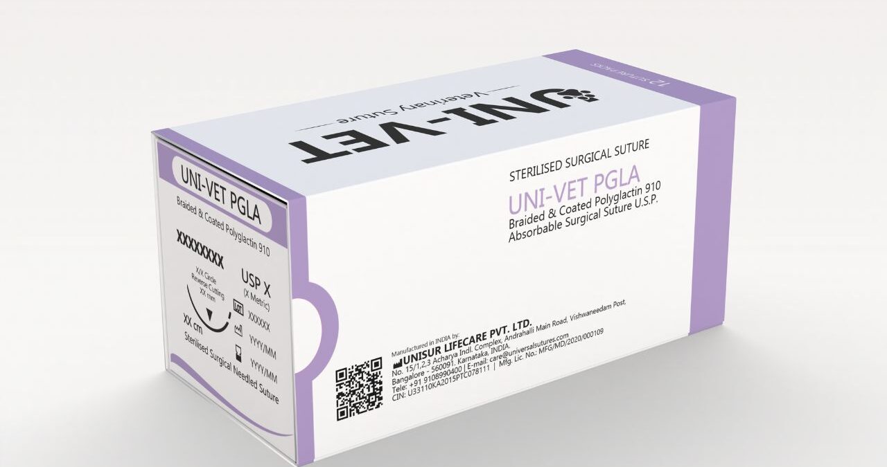 Polyglactin 910 Veterinary Suture (PGLA) Manufacturer & Exporter in India
