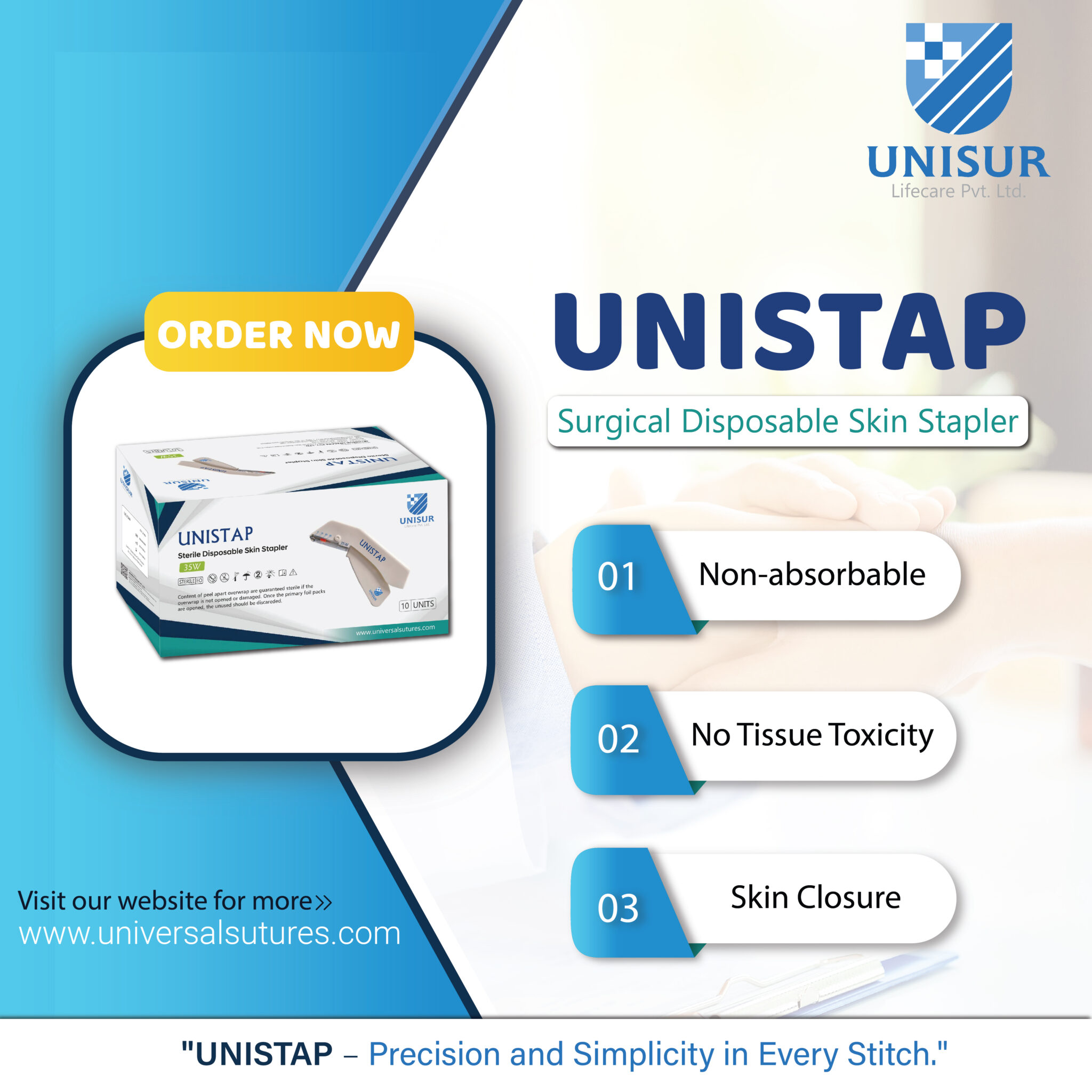 Surgical Skin Stapler | Premium Product by Universal Sutures